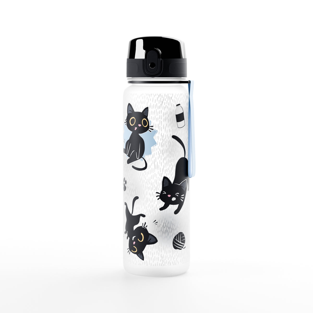 Lucky the Black Cat Pop Top 600ml Shatterproof Bottle – WorthyDeal Ltd